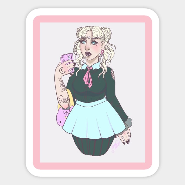 Pastel Goth Sailor moon! - Sailor Moon - Sticker | TeePublic Pastel Goth Sailor moon! - Sailor Moon - Sticker | TeePublic